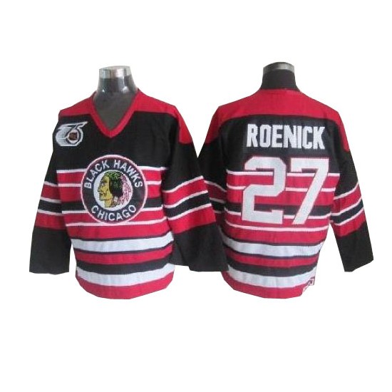 Adult Premier Chicago Blackhawks Jeremy Roenick Red/Black Throwback ...